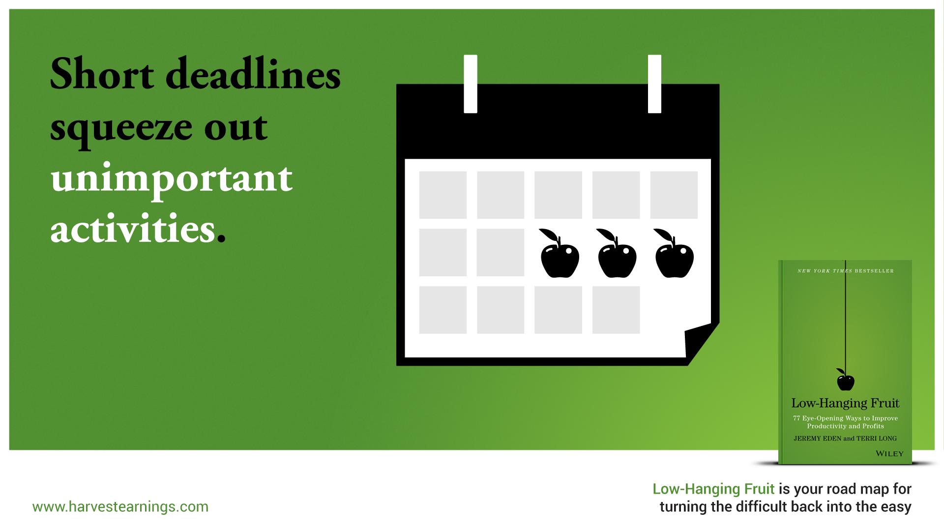 Pick the Low-Hanging Fruit to Improve Productivity